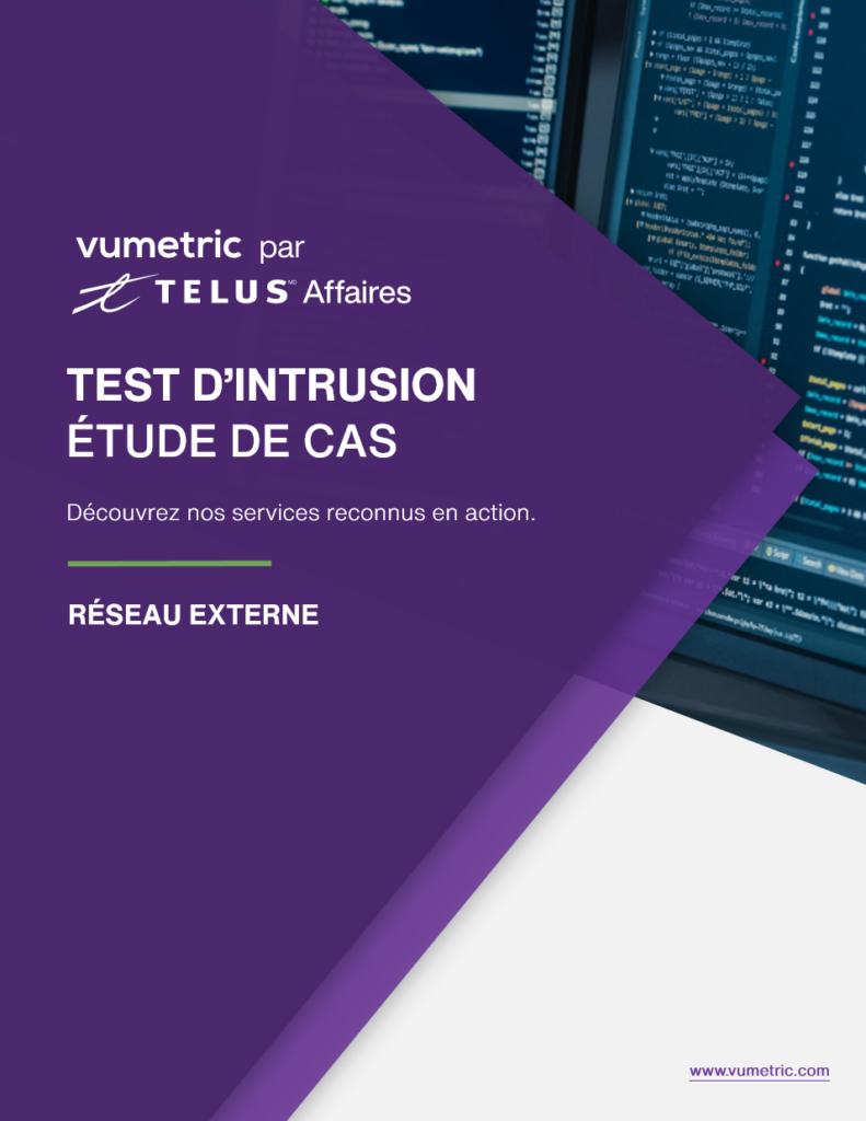 Étude de Cas d'un Test d'Intrusion Externe - Vumetric